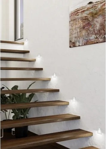 Zápustné orientační LED svítidlo EGLO Mecinos bílé 99643 3000K teplá bílá