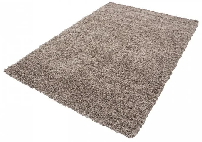 Vopi | Kusový koberec Life Shaggy 1500 mocca - Kulatý 120 cm průměr