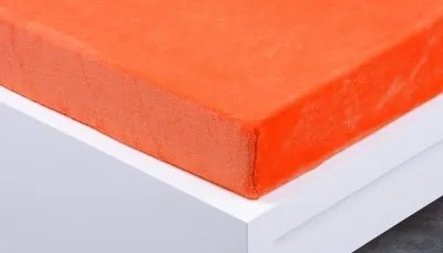 XPOSE ® Prostěradlo mikroplyš Exclusive dvoulůžko - oranžová 180x200 cm