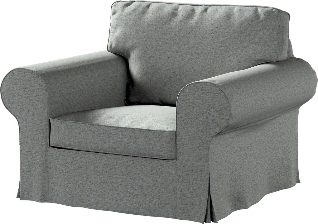 Potah na křeslo IKEA Ektorp barva modrá látka pletený vzor