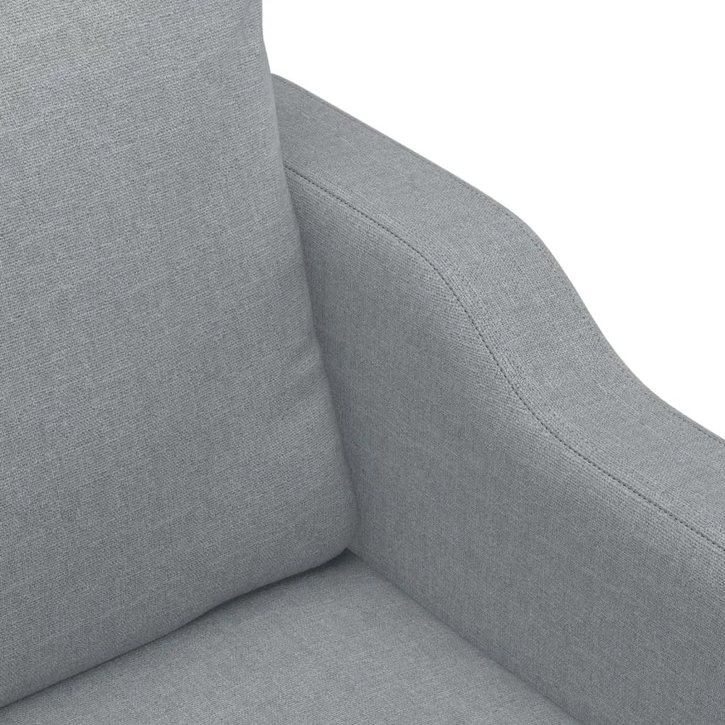 3dílná sedací souprava s poduškami světle šedá textil 3201770