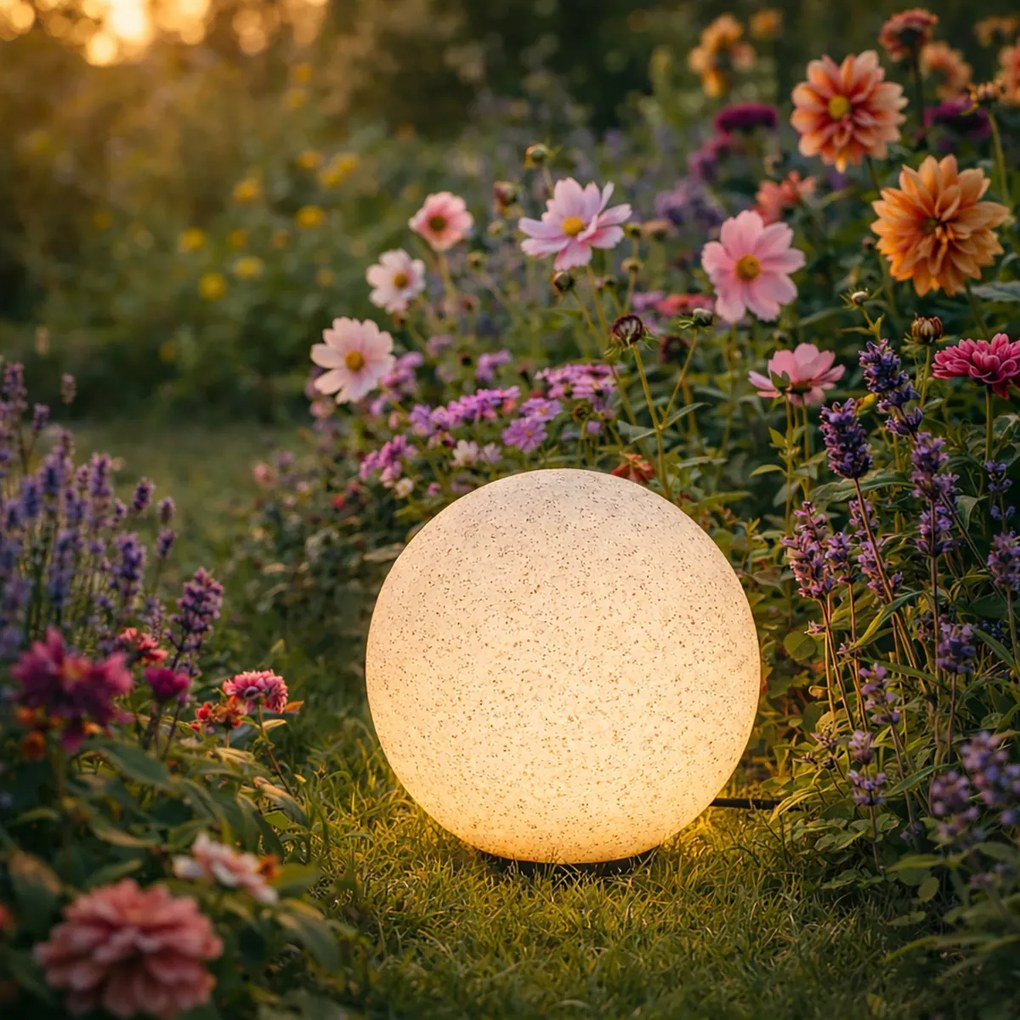 Moderní venkovní lampa šedá 25 cm IP65 - Nura