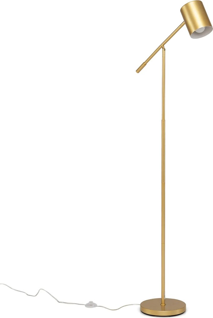 Costway Stojací lampa 175 cm Lampička na čtení s nastavitelnou hlavou a ramenem