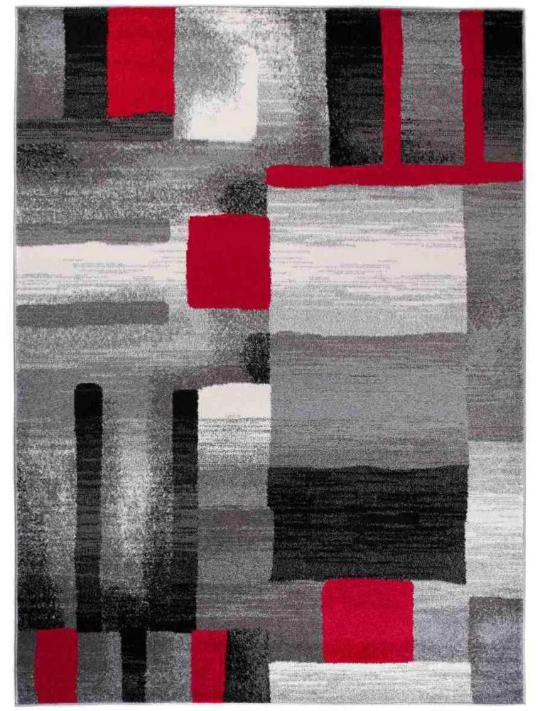 Kusový koberec Inka šedočervený 120x170cm
