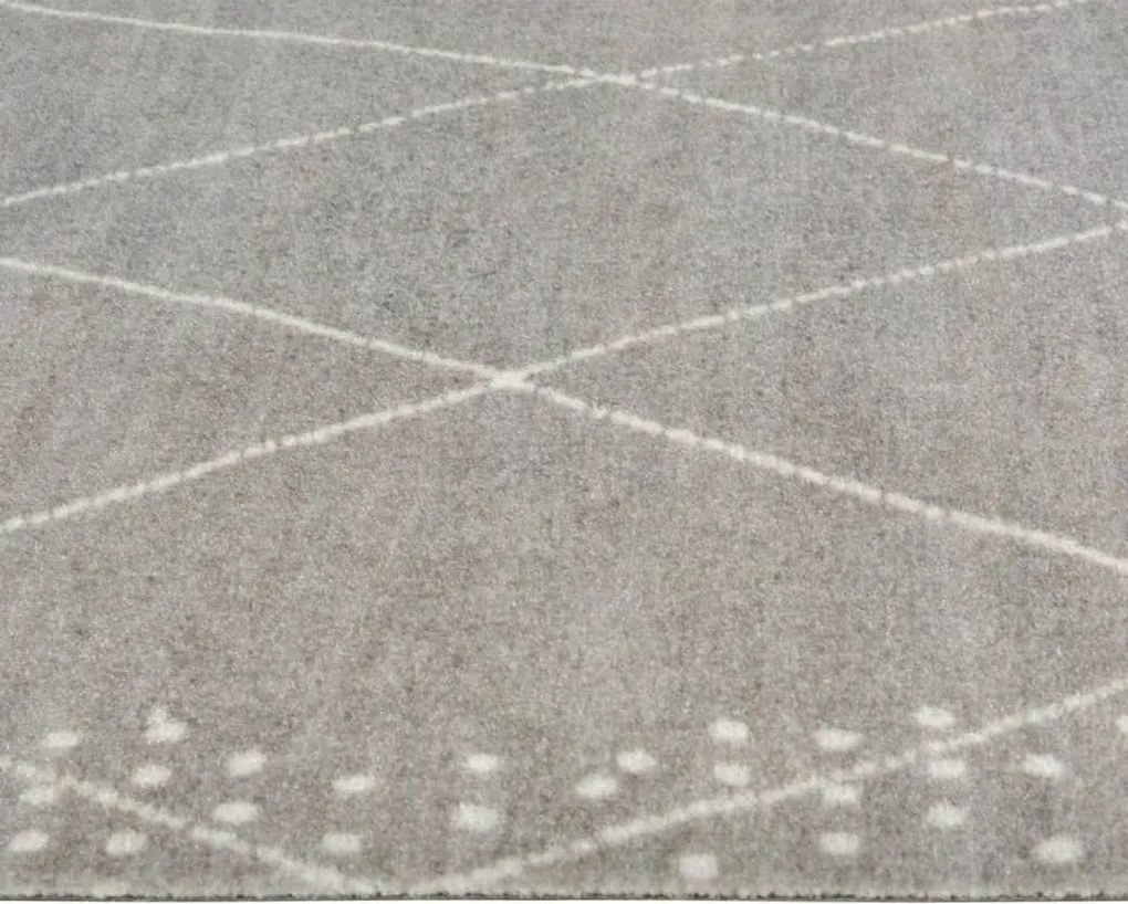Kuchyňský koberec omyvatelný Kosočtverce 45 x 150 cm samet 136564