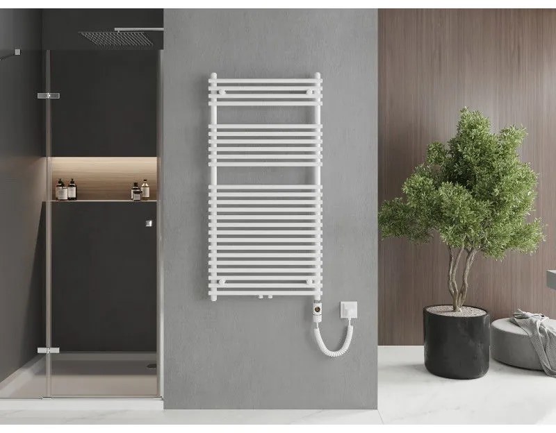 Mexen Sol, elektrické topné těleso 1200x600 mm + topná tyč 900 W, bílá, W125-1200-600-2900-20