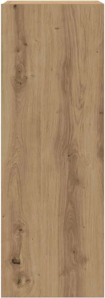 Sada 4 kusů nástěnné TV skříňka dub artisan kompozitní dřevo 3329154