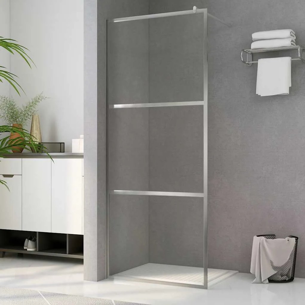 Zástěna do průchozí sprchy čiré ESG sklo 90 x 195 cm 146636