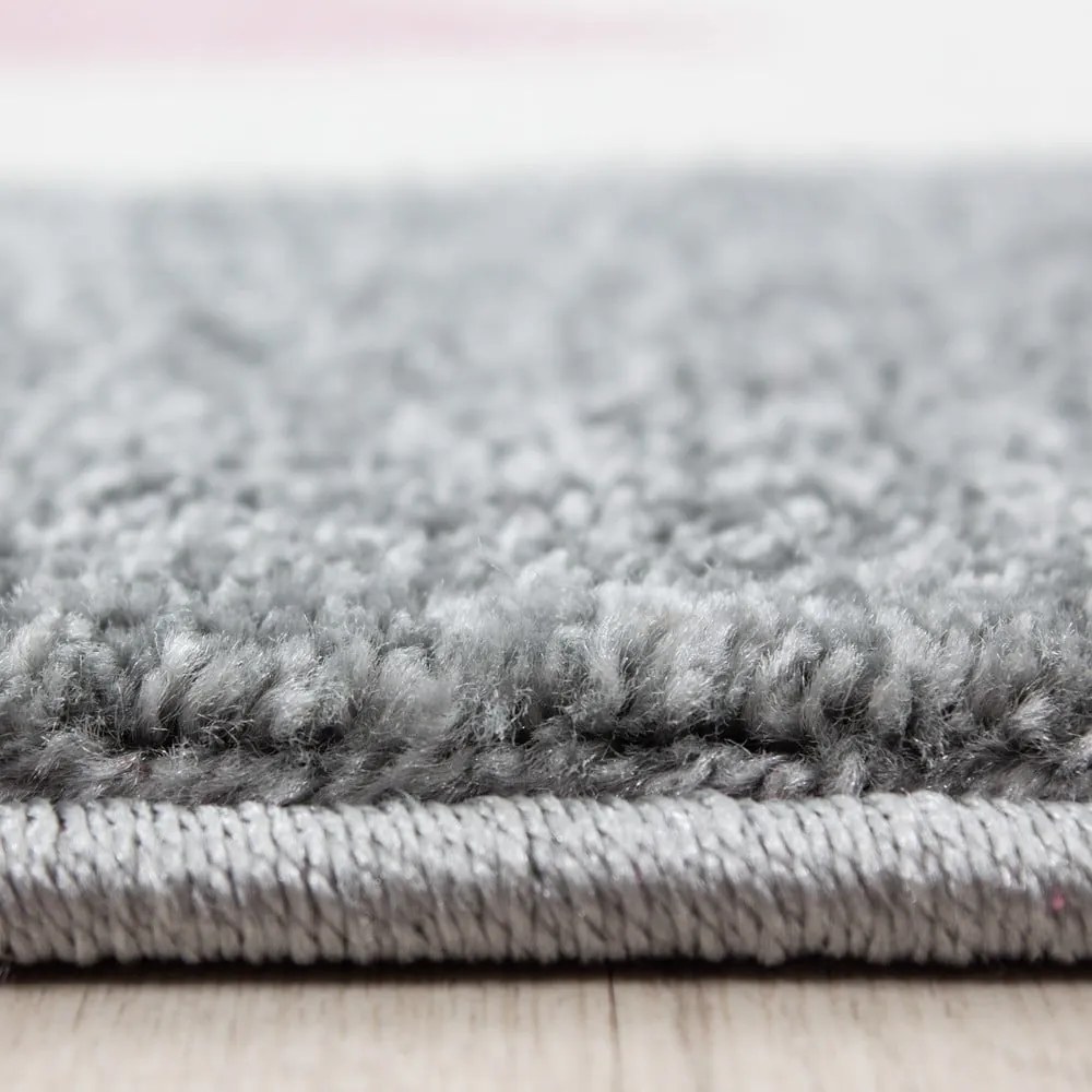 Růžovo-šedý dětský koberec ø 120 cm Kids – Ayyildiz Carpets