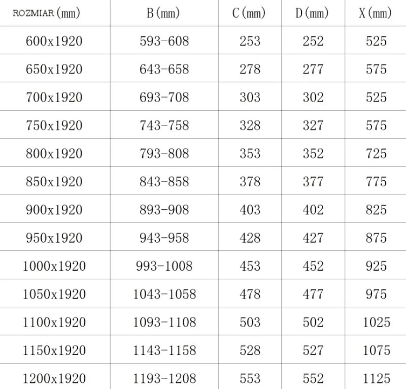 Mexen Lima skládací sprchové dveře 105 cm, transparentní, chrom - 856-105-000-01-00
