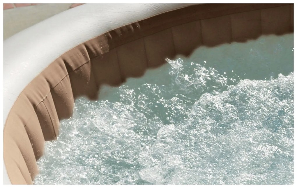 Intex | Vířivý bazén Pure Spa Bubble HWS 8 NP + Solární sprcha UNO 35 l hliníková s LED světlem | 19900165