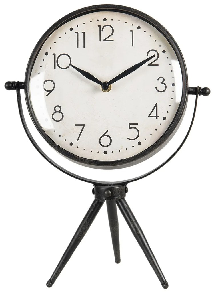 Stolní vintage hodiny na trojnožce Milun - 25*13*34 cm / 1*AA