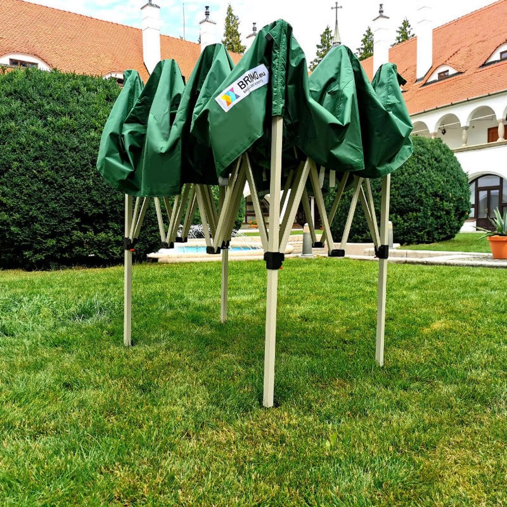 BRIMO Nůžkový párty stan SUPER 2x2 m 3 stěny modrý