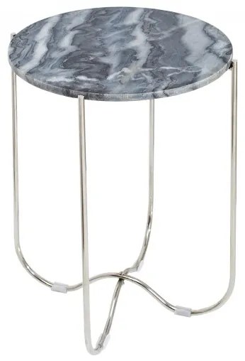 Odkládací stolek Morami 38 cm, stříbrná/šedá