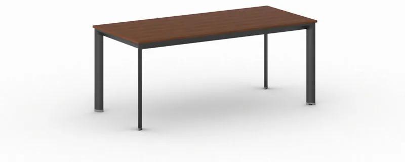 Kancelářský stůl PRIMO INVITATION, černá podnož, 1800 x 800 mm, třešeň
