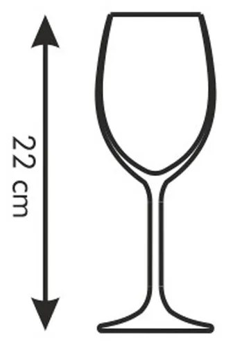 TESCOMA Sklenice na bílé víno CHARLIE 350 ml, 6 ks
