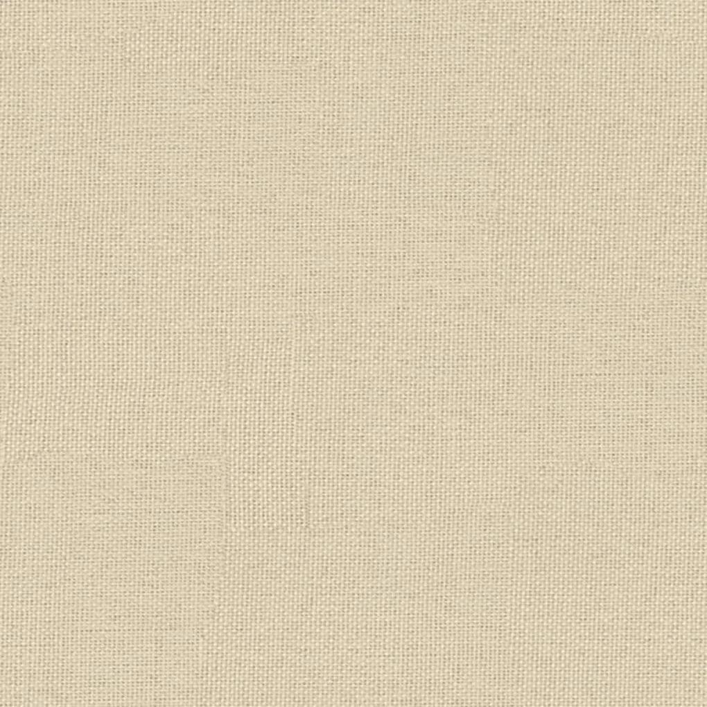 Lavice krémová 100 x 64 x 80 cm textil