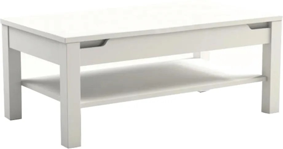 Tempo Kondela, s.r.o. Konferenční stolek, bílá / bílá s extra vysokým leskem, ADONIS AS 96
