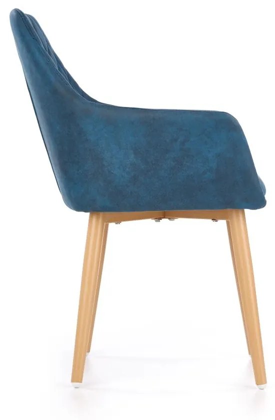 Jídelní židle Ray, modrá / buk