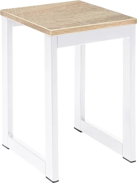Dede Židle 30 x 30 x 45 cm MINI LOFT - dub sonoma / bílá