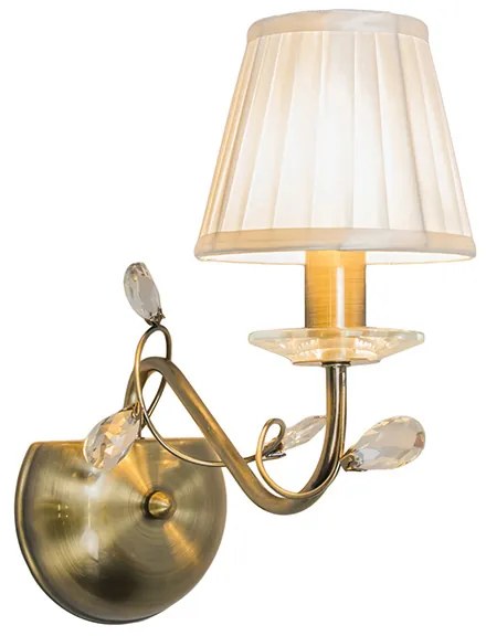 Nástěnná lampa Ruffle 1 starožitný bronz