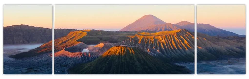 Obraz hory Bromo v Indonésii (170x50 cm)