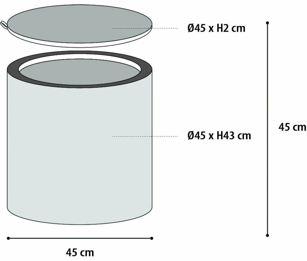 Flamingo Škrabadlo pro kočky 3v1 OTTOMAN béžová, 46 cm