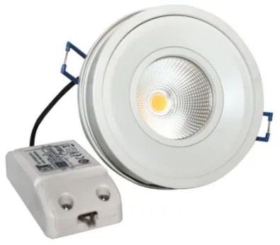 ACA Lighting COB LED bodovka BEL 10W/230V/4000K/750Lm/IP20/60°, kruhová bílá