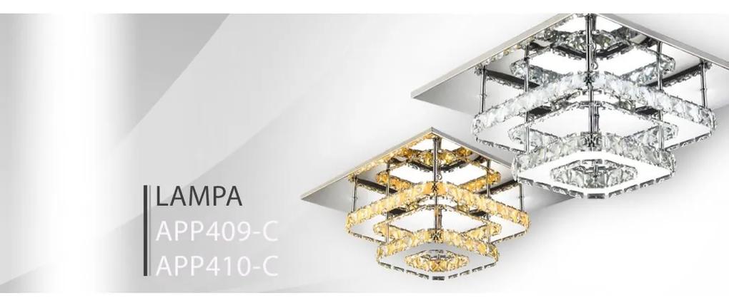 Toolight - Stropní lampa Crystal LED - chrom - APP410-C