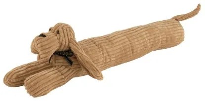 Dlouhý windstopper z manšestru ve tvaru pejska karamelový 85 cm