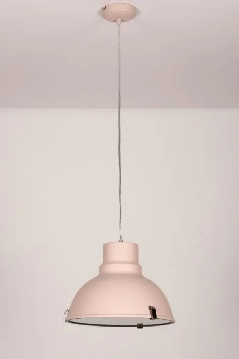 Závěsné růžové retro svítidlo do dětského pokoje Pinkbruin