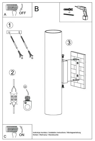 Nástěnné svítidlo SOLLUX LAGOS 2 krémová GU10 2x10W bez žárovek SL.1483
