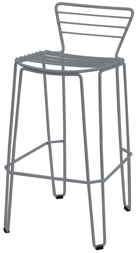 ISIMAR - Barová židle MENORCA vysoká - šedá