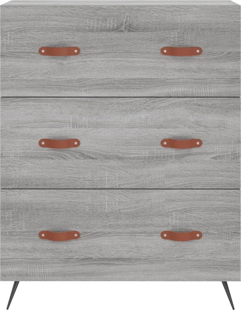 Skříň highboard šedá sonoma 69,5 x 34 x 180 cm kompozitní dřevo 3195825