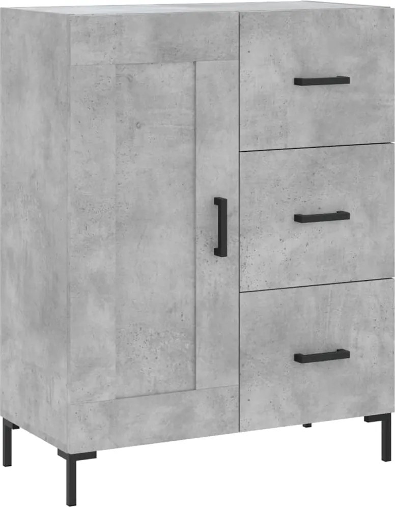 Skříň highboard betonově šedá 69,5x34x180 cm kompozitní dřevo 3200005