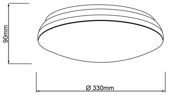Brilliant - LED RGBW Stmívatelné stropní svítidlo MIDWAY LED/14W/230V + DO