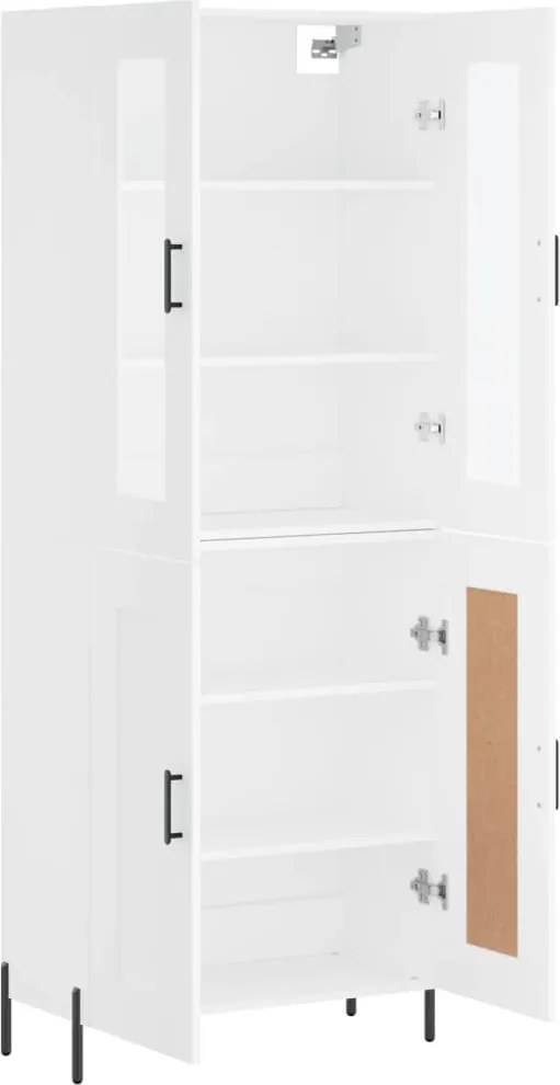 Skříň highboard bílá 69,5 x 34 x 180 cm kompozitní dřevo 3198345