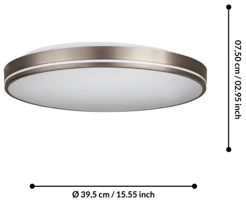 Eglo 75707 - LED Stmívatelné stropní svítidlo LED/22W/230V 3000-6500K + DO
