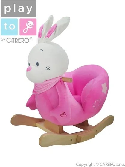PLAYTO | PlayTo Houpací hračky | Houpací hračka s melodií PlayTo králíček růžová | Růžová |