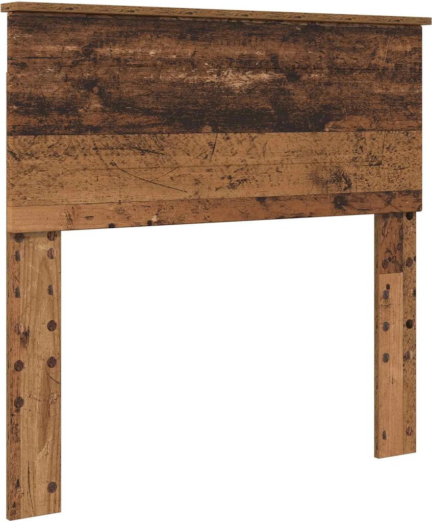 Rám postele s čelo Staré dřevo 90 x 200 cm Kompozitní dřevo 3407938