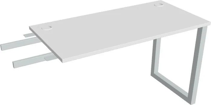 Hobis Pracovní stůl k řetězení do úhlu Hobis UEO 1200RU, bílá RAL 9016, deskabuk
