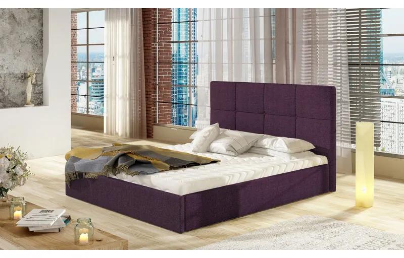 Čalouněná postel s úložným prostorem Atenso Duo, Barva: Malmo 90, Rozměr postele: 160x200