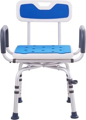 křeslo do sprchy otočná o 360° sedátko do sprchy s područkami a zádovou opěrkou
