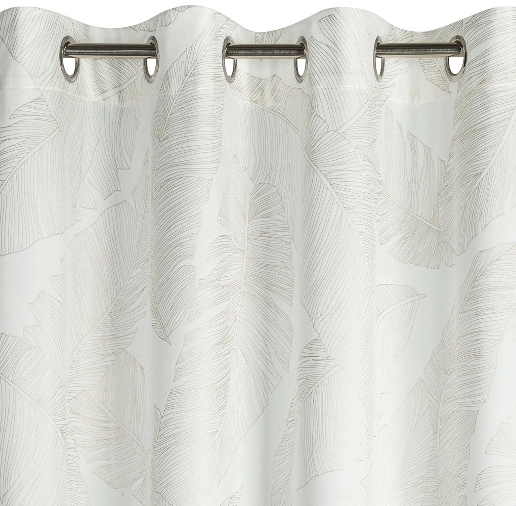 ZATEMŇOVACÍ ZÁVĚS NA KROUŽCÍCH LIMITED COLLECTION LUNA2 140X250 CM BÍLÁ