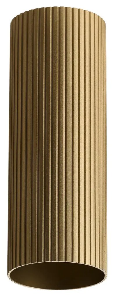 Minimalistická bodová svítidlo Lucas Ribbed Tube 40 zlatá