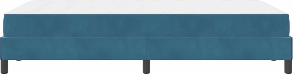 Postel s boxspringem s matrací Tmavě modrá 120 x 190 cm textil 3398681