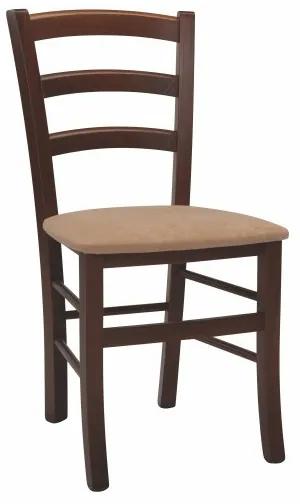 Stima Dřevěná jídelní židle PAYSANE LÁTKA | Odstín: olše,Sedák: carabu terracotta 75