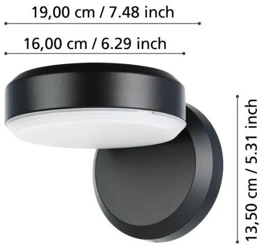 Eglo 900673 - LED Venkovní nástěnné svítidlo FORNACI LED/10,8/230V IP54