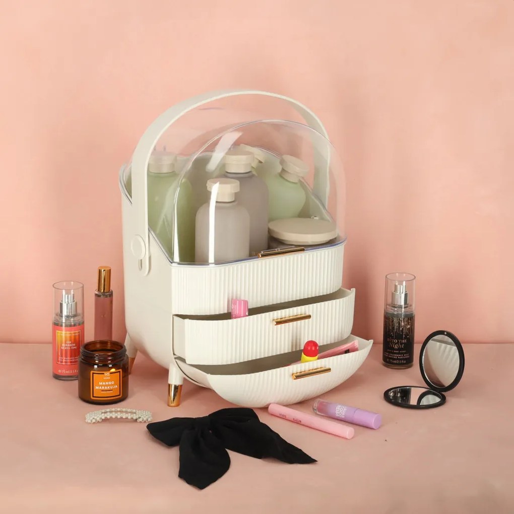Creative Corner Skříňka na organizér kosmetiky Casket bílá