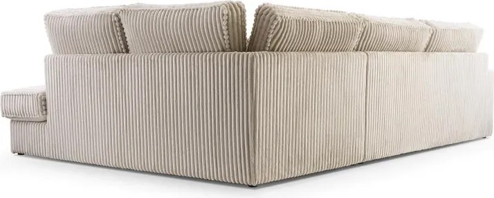 Rohová sedací souprava LINCOLN LUX, levá, hnědá (Tilia 17)